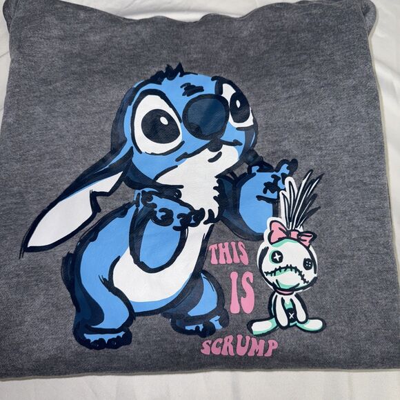 Primark | Tops | Primark Disney Stitch Womens Blue Oversized Pullover ...